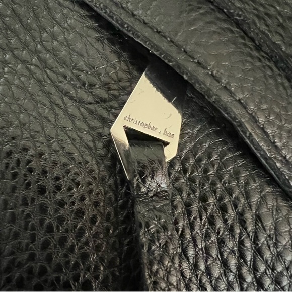 Christopher Kon | Bags | Christopher Kon Black Pebbled Leather Shoulder Bag | Poshmark